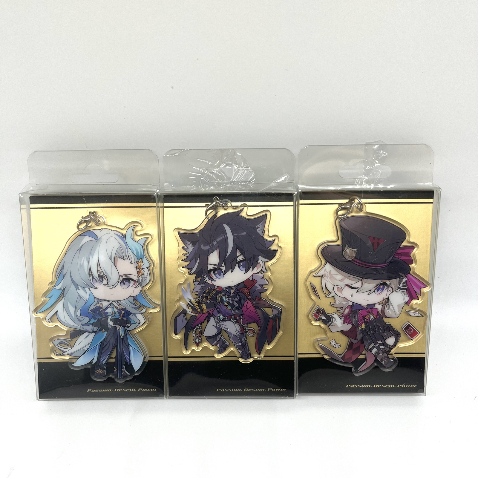 Genshin Impact Neuvillette Lynette Lyney Keychain Keyring Acrylic Stand ...