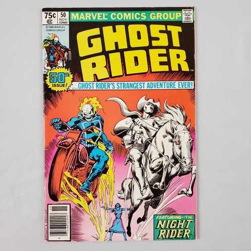 Ghost Rider #50 Nov 1980 FN 6.0 Johnny Blaze Night Rider Michael ...
