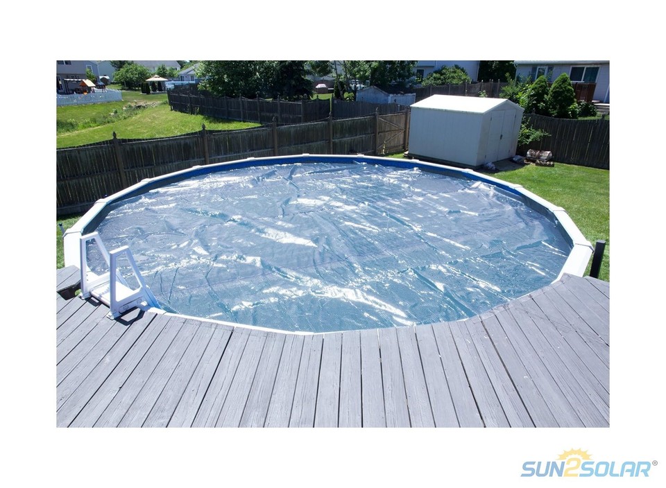 Sun2Solar 1200 Series Rectangle Clear Swimming Pool Solar Cover ...