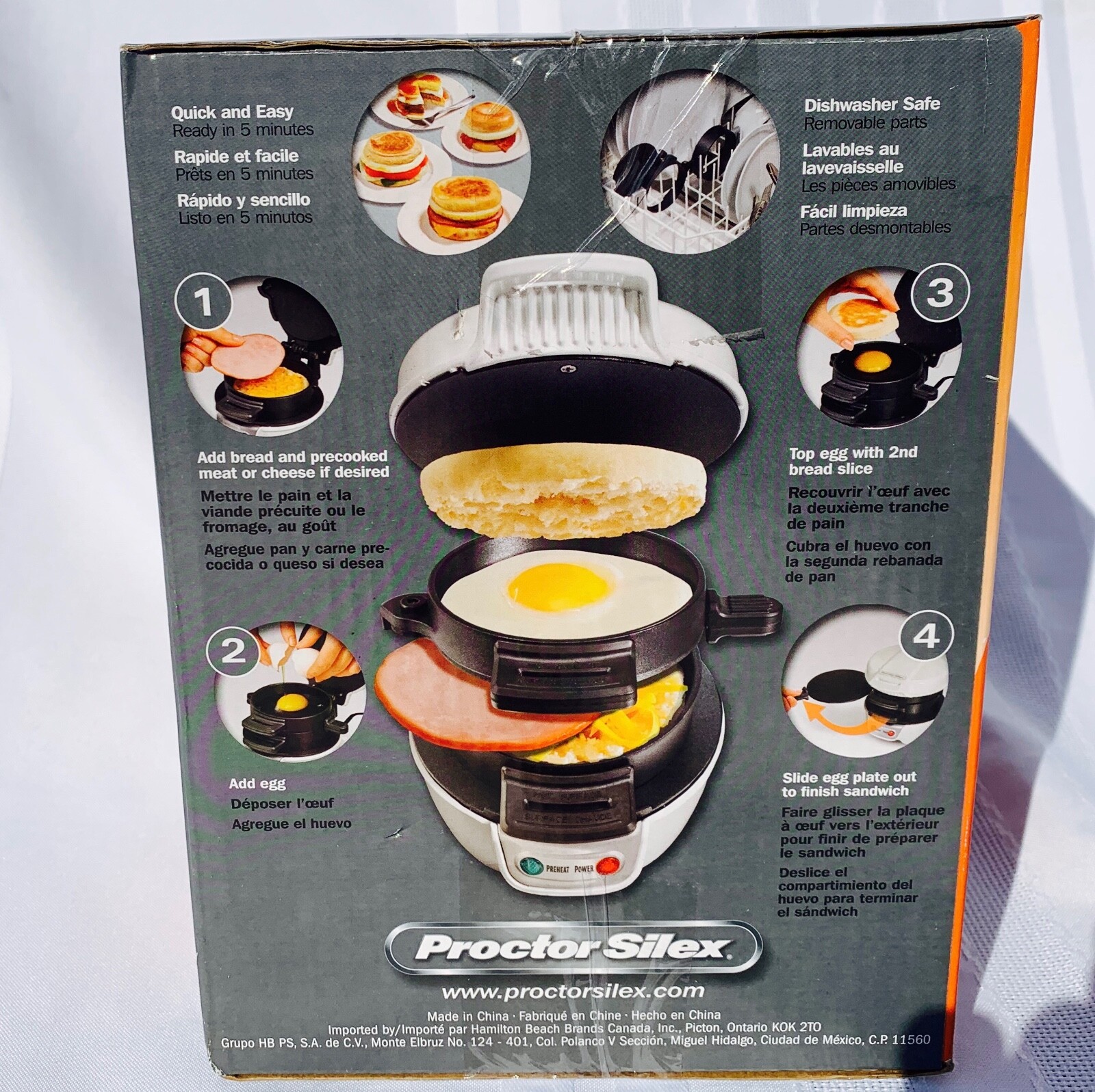 BREAKFAST SANDWICH MAKER Proctor Silex Delicious sandwich- recipes ...