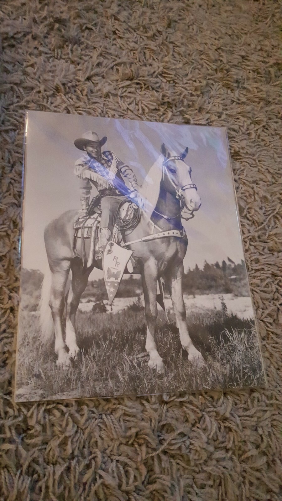 Vintage Roy Rogers collectible Fringed Pillow print photo lot 77 of ...