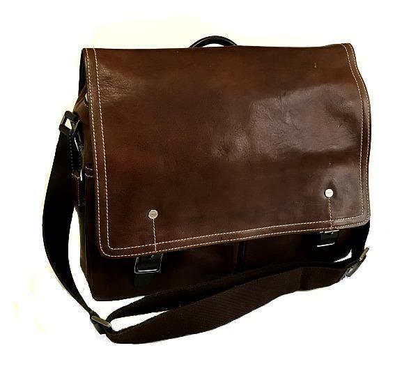Coach Men's Legacy Mahogany Brown Pebbled Leather Cro… - Gem