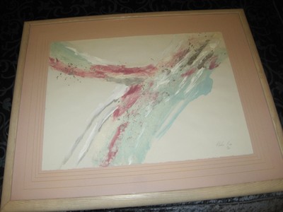 Stephen Kaye, Oil Abstract,Framed, Custom Mat, Signed LE111/350 ...