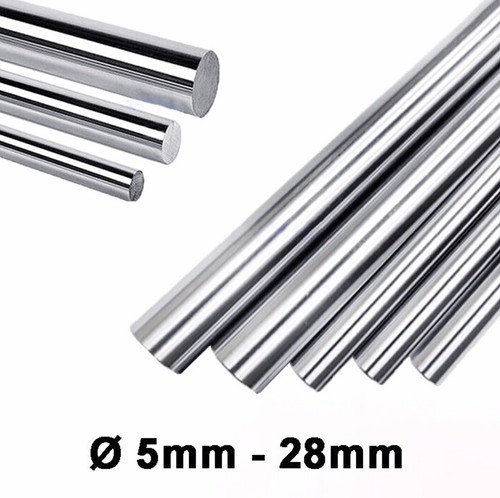 Chromed 45# Steel Round Bar Hardened Rod Rail Linear Shaft Optical Axis ...