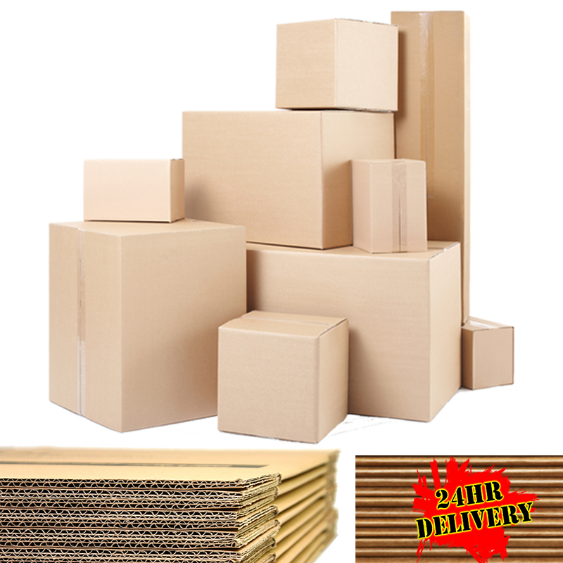 SINGLE & DOUBLE WALL CARDBOARD POSTAL REMOVAL MOVING BOXES - ALL SIZES ...