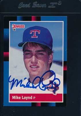 1987 Donruss #550 Mike Loynd Rangers Signed Auto *24545 | eBay