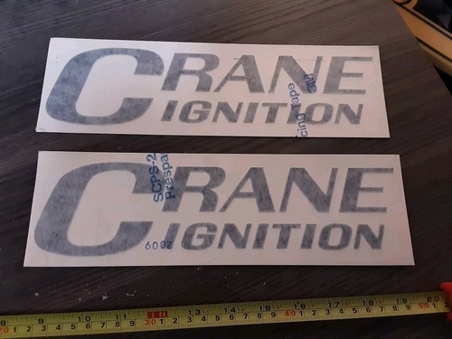 Lot of 2 Vintage Crane Cams Ignition Racing Decals Stickers NHRA Nascar ...