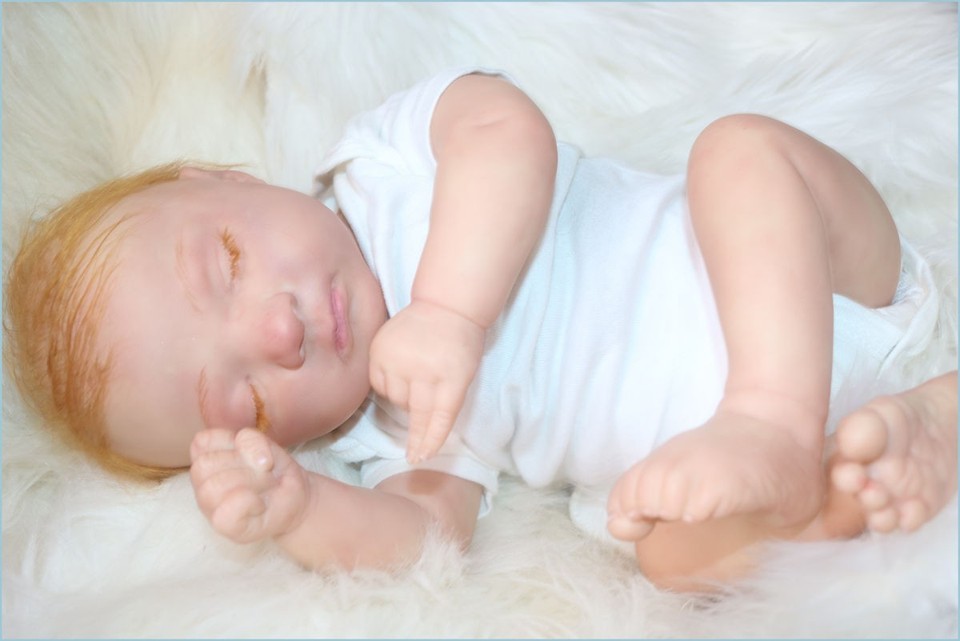 AVIANNA HOPE~ REBORN ~ "ASLEEP CAROL" ~~19 1/2 INCH BABY DOLL- RED HAIR ...