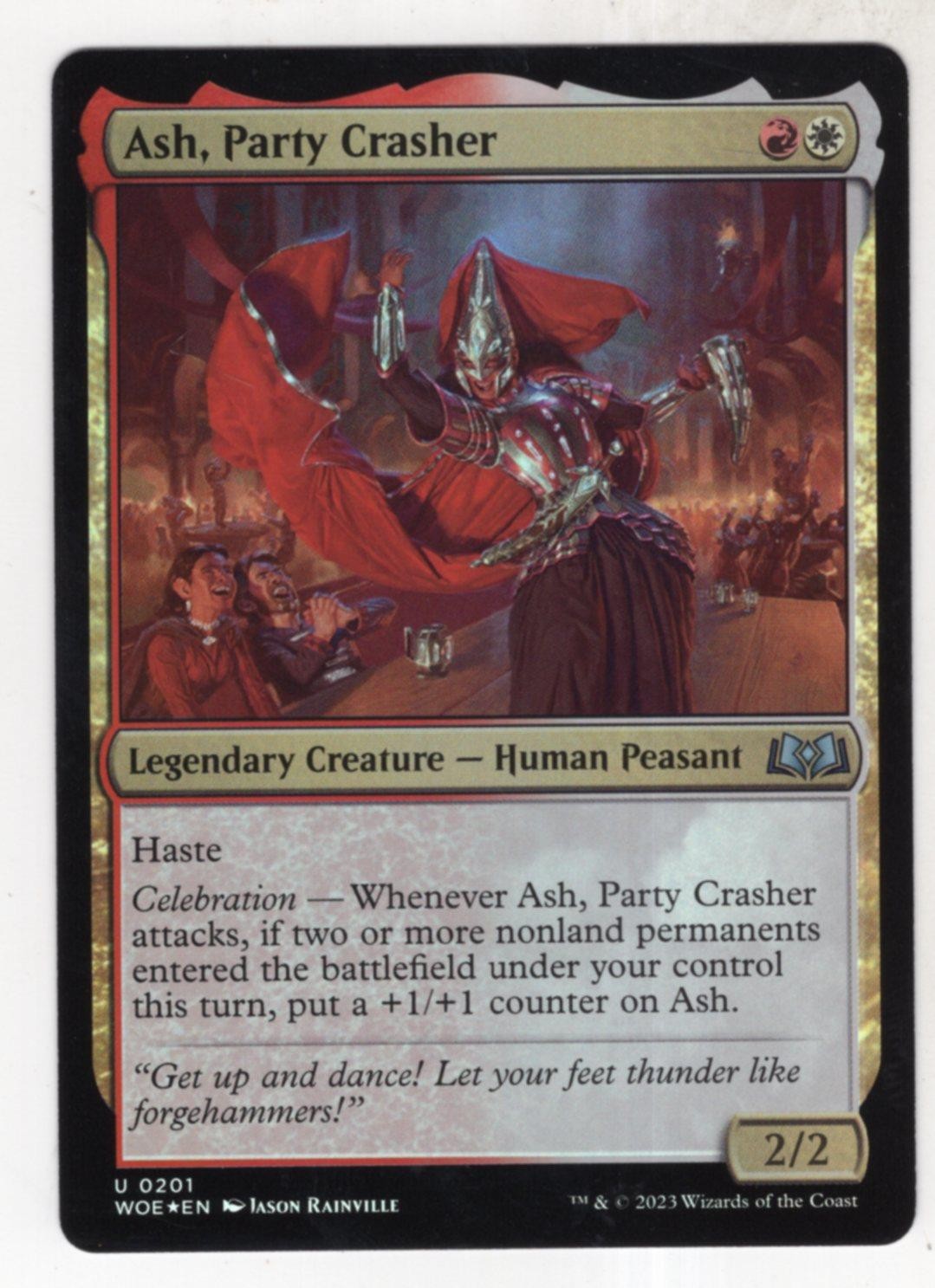 MTG Wilds Of Eldraine Foil Card #201 Ash, Party Crasher | eBay