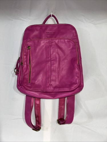 American Leather Co Cleveland Backpack Magenta Smooth. | eBay
