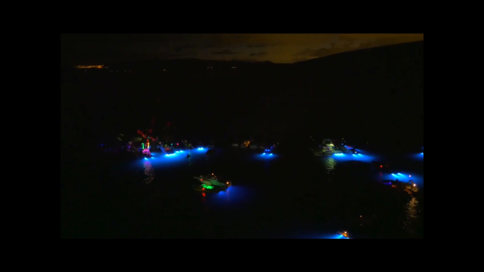 BLUE BURRIS-2 UNDERWATER LED BOAT TRANSOM PLUG DRAIN LIGHT UP TO 2400 ...