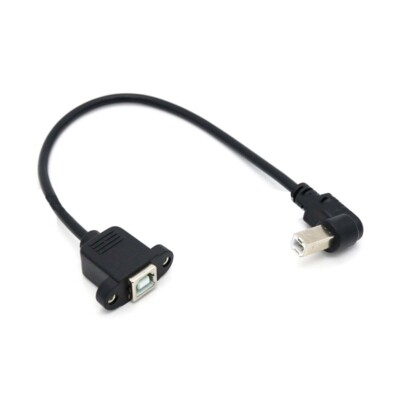 Elbow 90 Degree Square Port Printer Extension Cable With Ear Screw ...