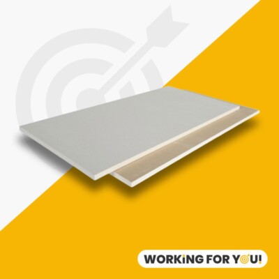 Plasterboard Sheets 6x3 1800 x900mm 12.5mm Thickness Tapered or Square ...