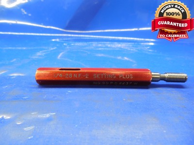 1/4 28 NF 2 SET THREAD PLUG GAGE .25 NO GO ONLY P.D.= .2237 1/4-28 NF-2 ...