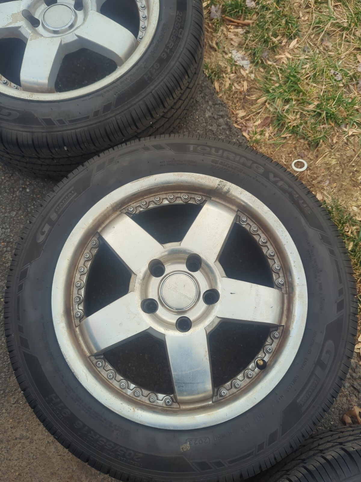 MB Motoring 16x7 5x114.3 +38mm Offset 2 Piece Rims | Mb Wheels | Silver ...