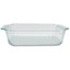 Pyrex 222-SC Sculpted Clear Glass 8" Food Storage Casserole Baking Dish ...