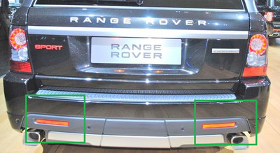 LAND ROVER RANGE ROVER SPORT 10-13 REAR BUMPER REFLECTOR SET GENUINE ...