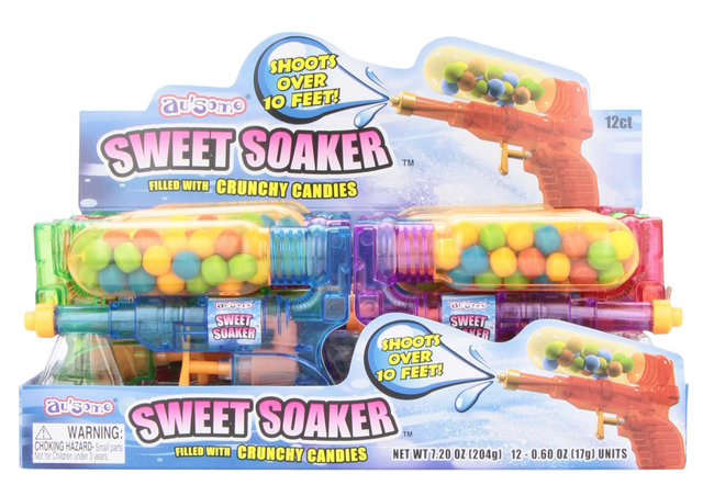 Kidsmania Sweet Soaker Candy Filled Squirt Guns Novelty Kid Party 12 ...