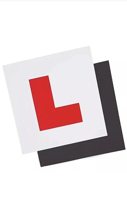 PACK PREMIUM FULLY MAGNETIC L PLATES EXTRA THICK STRONG LEARNER PLATES ...