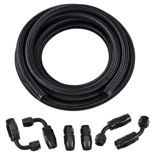 4AN Fuel Line Braided Fuel Line Hose Oil Feed Line Nylon CPE 10FT/20FT ...