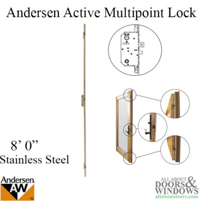 Andersen Active Multipoint Lock FWH80 Door Stainless Steel Multipoint ...