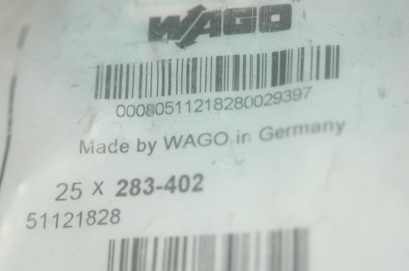 WAGO 283-402 -terminal Block Jumper 70a 800v for sale online | eBay