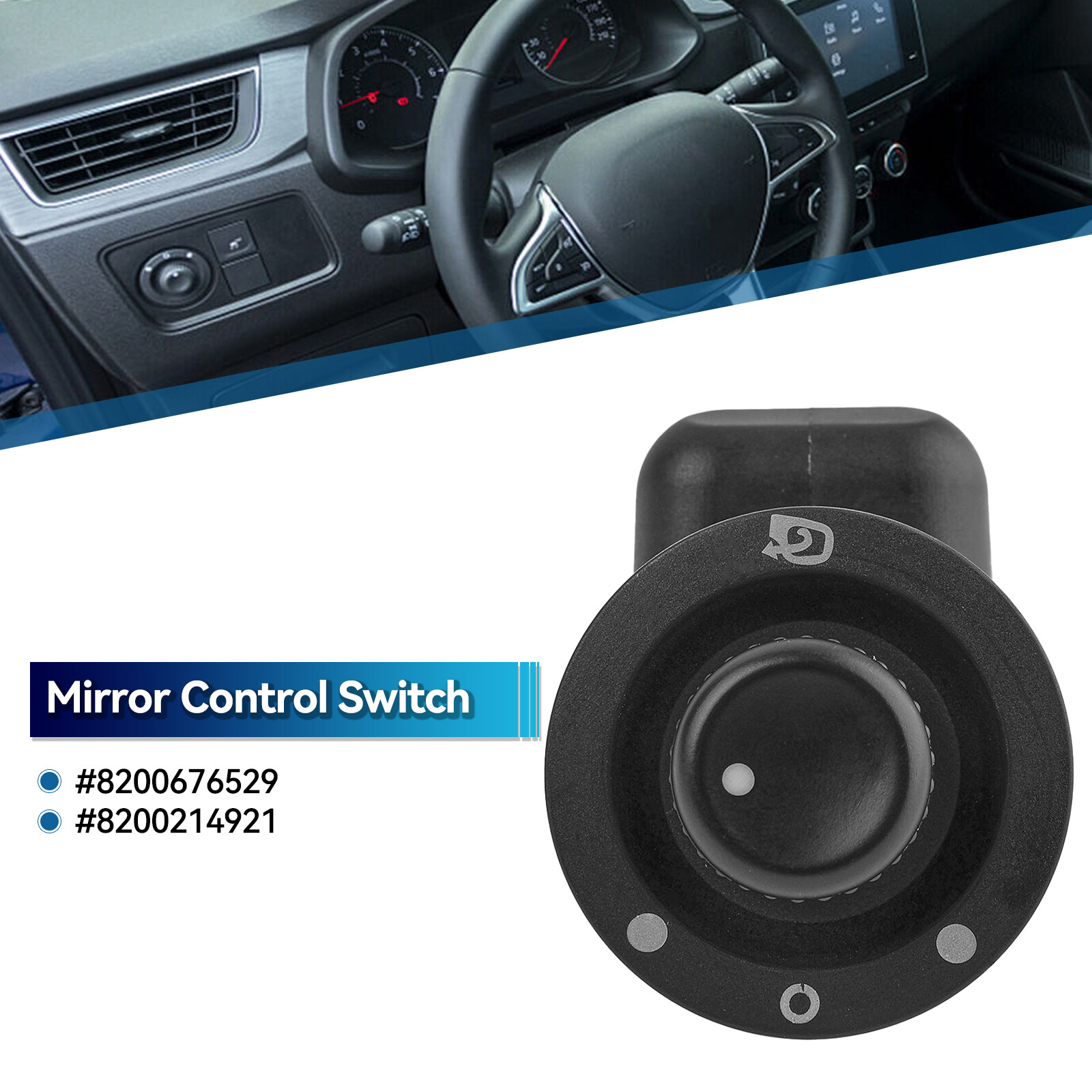 Electric Wing Mirror Control Switch 8200676529 For Renault Clio MK4 ...