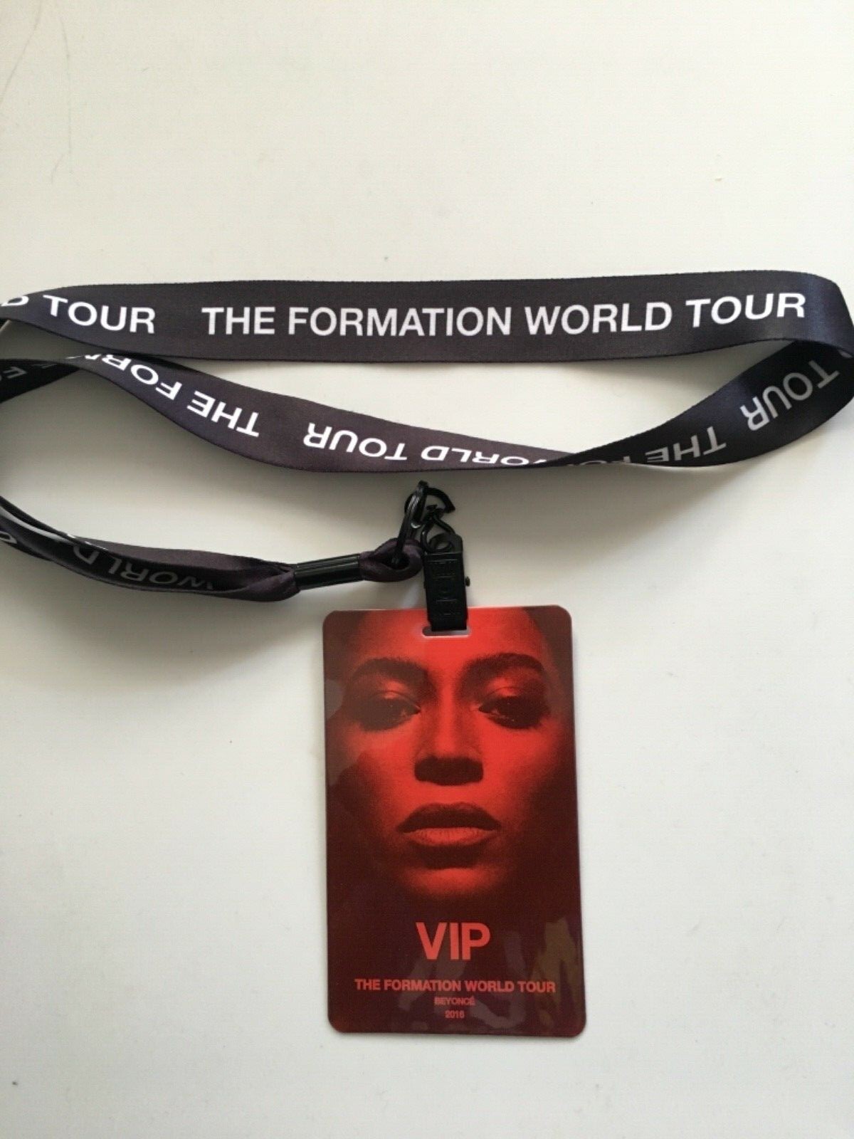 Original Beyoncé The Formation World Tour Vip Pass with Black Lanyard ...