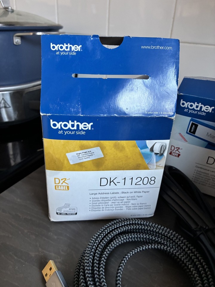 Brother QL-600 Label Printer Thermal Printer with loads of labels Used ...