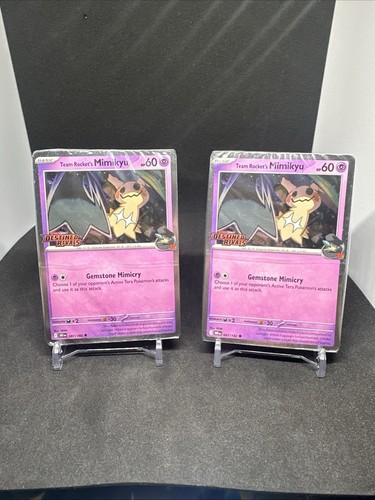 Team Rocket's Mimikyu 087/182 Destined Rivals Stamped Cosmos Prerelease ...