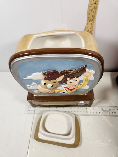 1999 Treasure Craft Disney Toy Story 2 Woody And Bullseye Cookie Jar TV ...