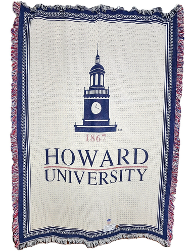 HOWARD UNIVERSITY Stadium Blanket Afghan - Throw - Tapestry - HBCU 50 ...