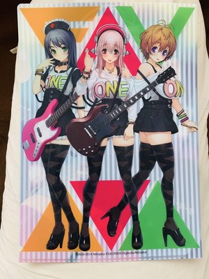 Super Sonico Shimizu Suzu Watanuki Fuuri Clear File Personaggio Anime ...
