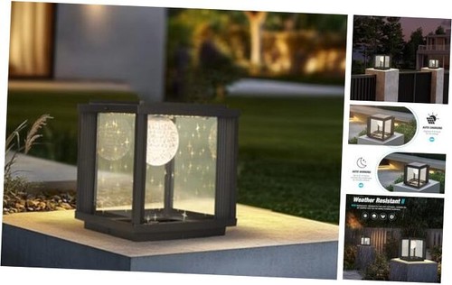 Solar Outdoor Post Lights Modern Solar Column Caps Lights IP65 ...