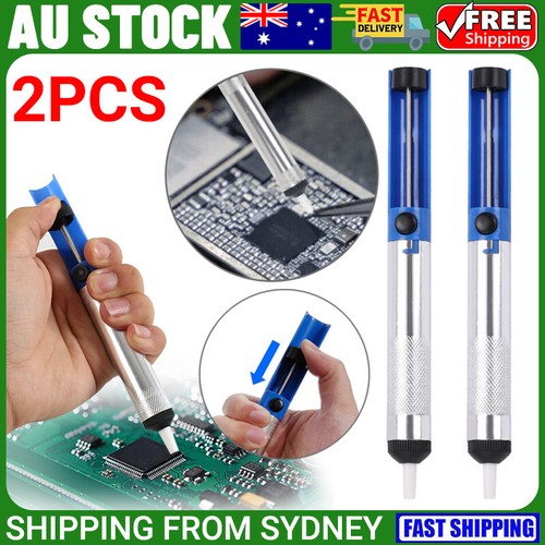 2PCS Vacuum Soldering Desolver Sucker Iron Desoldering Pump Tool Solder ...