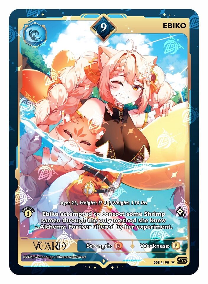 Gamersupps VCard Rising Stars First Edition Holo Singles | eBay