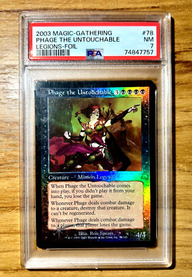 2003 Magic PHAGE THE UNTOUCHABLE FOIL PSA 7 Legions MTG NM English POP ...