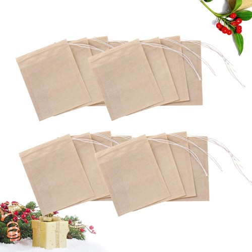 300 Pcs Filter Paper Tea Bag Unbleached Media Sealable Bags Refillable ...