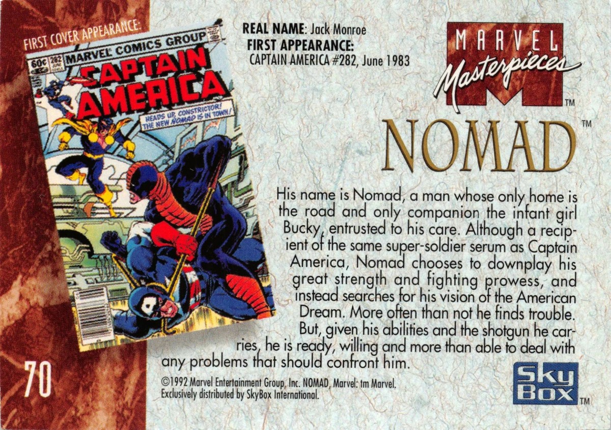 Marvel Nomad Alaska CAPTAIN AMERICA COLD WAR ALPHA #1 ROSS ZEMO