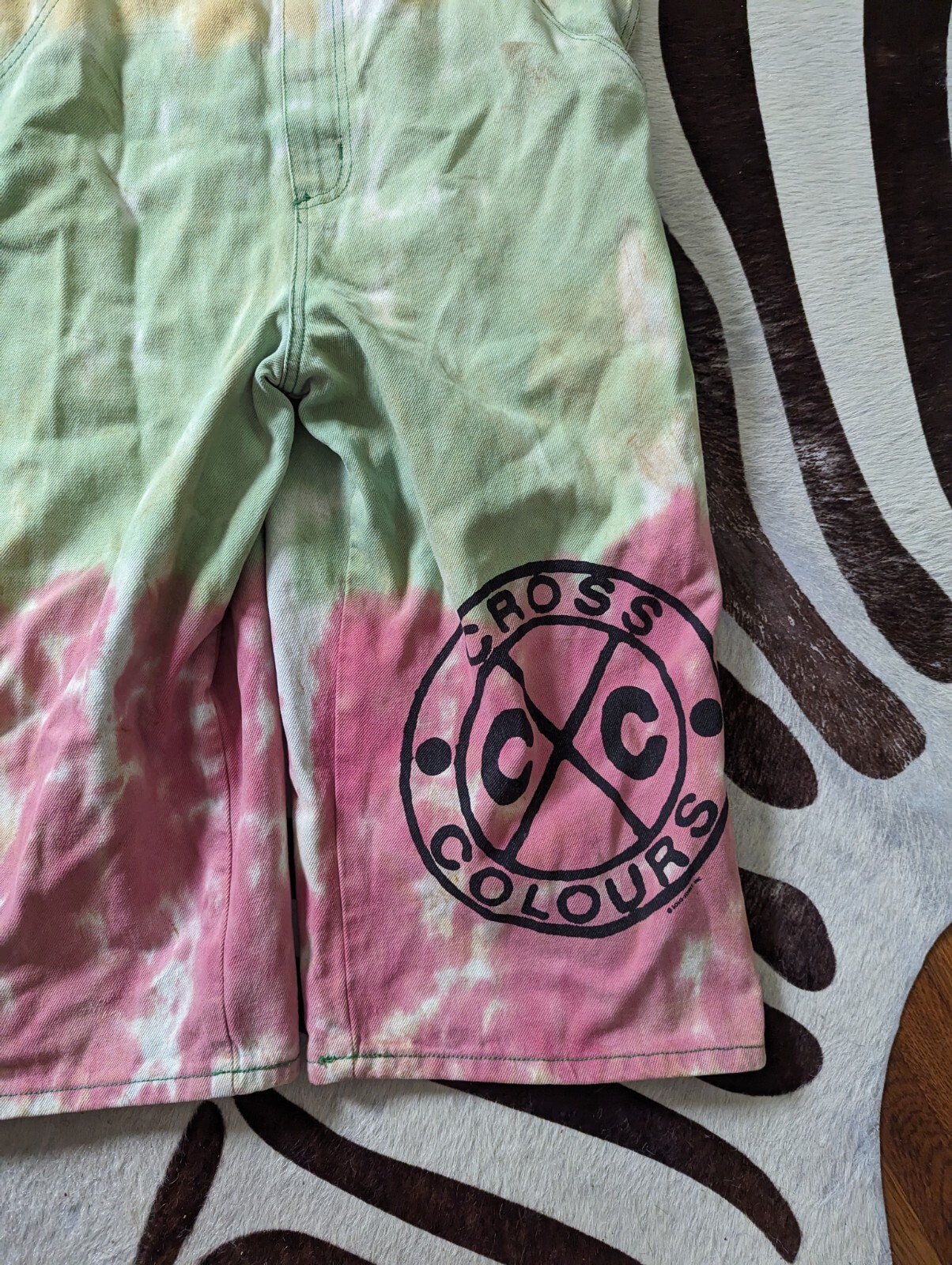 VTG Rare Cross Colours Overalls 90s Hip Hop Streetwea… - Gem