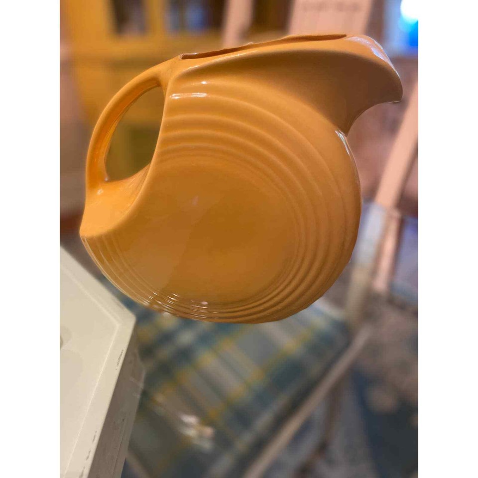Vintage Fiesta/Fiesta ware Yellow Color- Small Disk Juice Pitcher (Ca ...