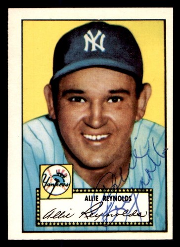 1983 Topps 1952 Reprint Baseball #67 Allie Reynolds Signed Autograph ...