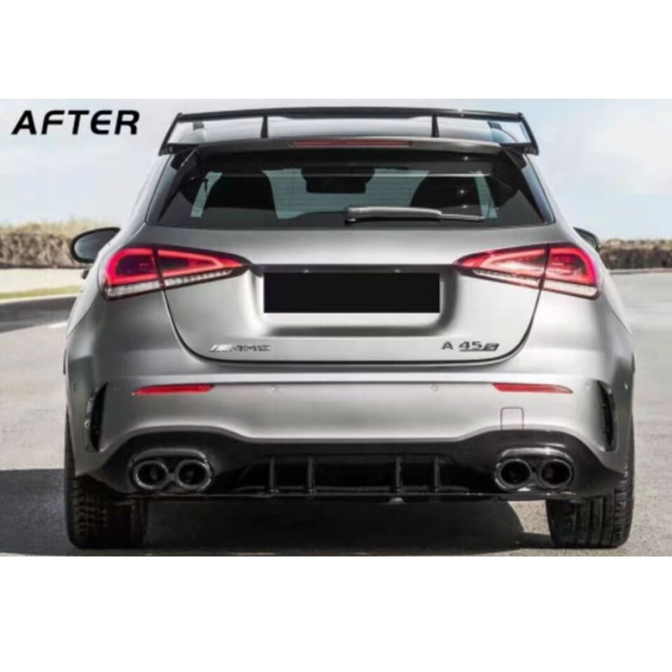 For 19-21 Mercedes A Class W177 To Amg45 Hatchback Bumper Diffuser Body ...