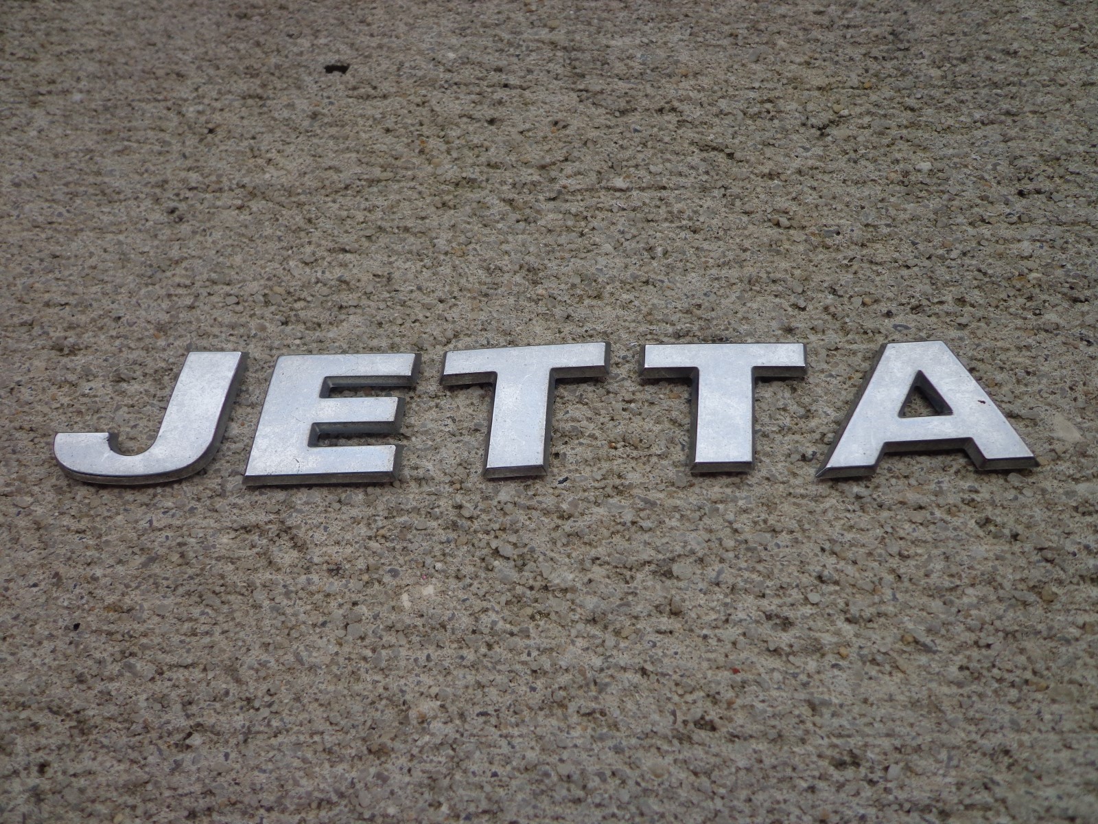 VW Volkswagen Jetta emblem letters OEM Genuine Factory Stock badge ...