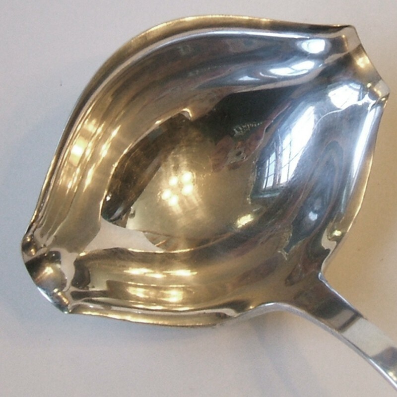 Gorham Silverplate 12.5 Inch Punch Ladle YH274 Heritage Plain Handle 2 ...