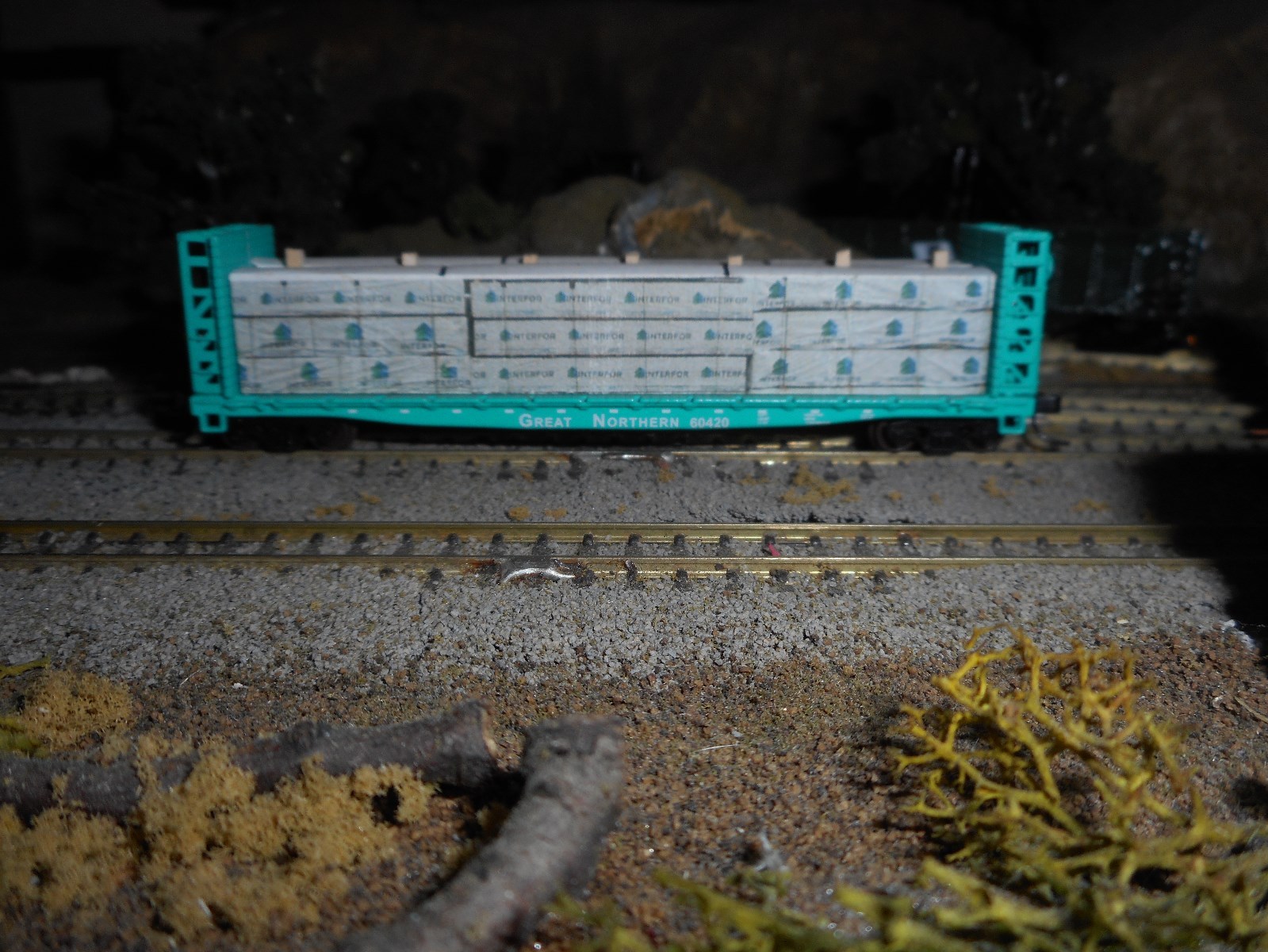 N Scale Load for 47 ft Bulkhead Flat Car 2 for 1 Interfor | eBay