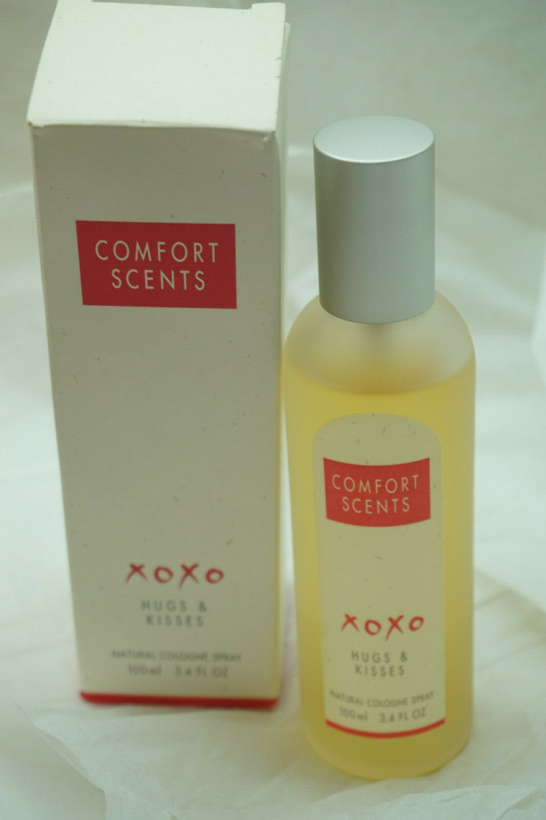 VINTAGE AVON HUGS & KISSES COLOGNE SPRAY XOXO COMFORT SCENTS 3.4 OZ BOX ...
