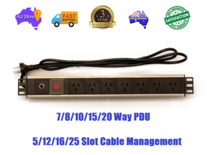 TOP QUALITY PDU 7 To 20 Outlets PDU Heavy Duty + 5 To 25 Slot Cable ...