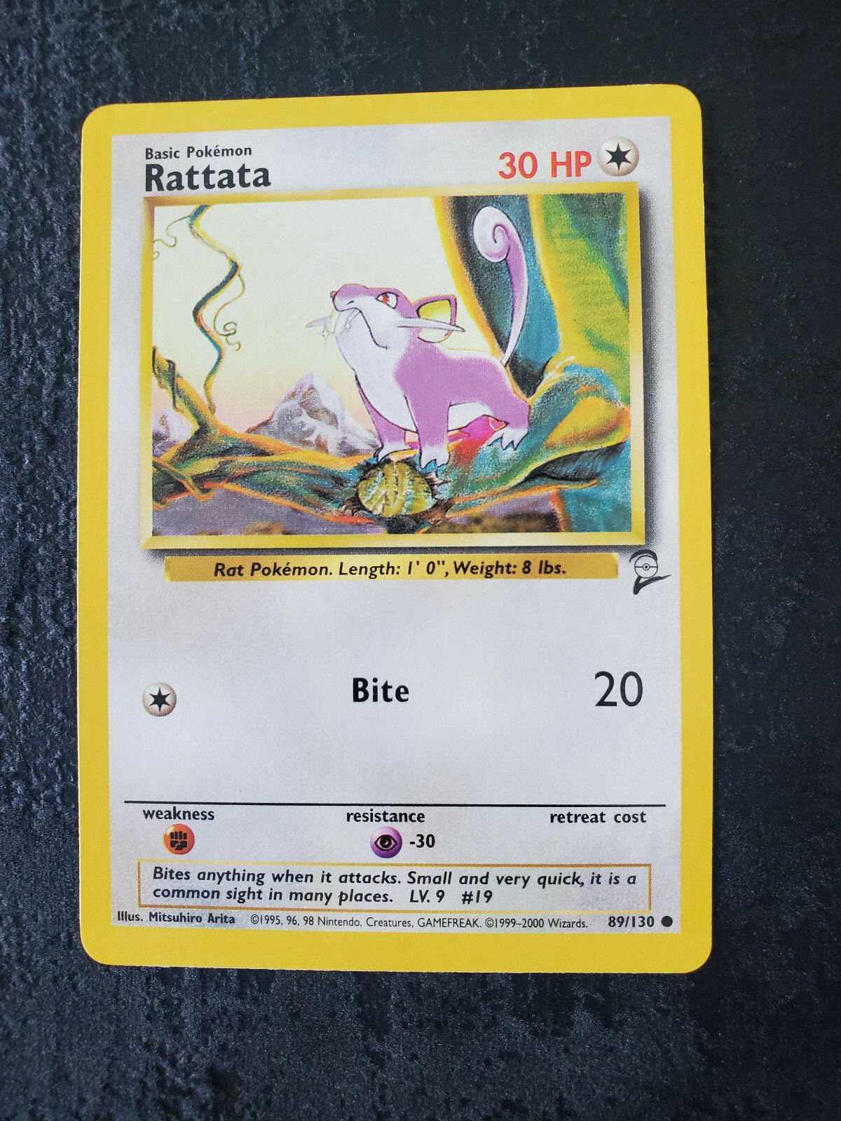 Rattata Pokemon Card Base Set 2 2nd Base Set 89/130 Common | eBay