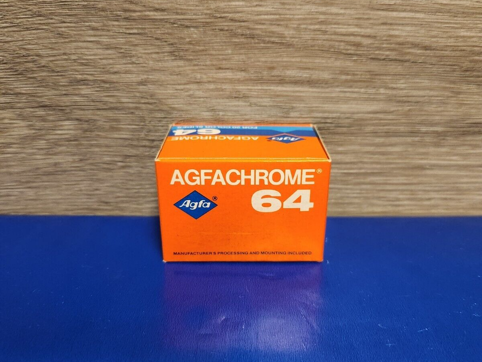Agfa Agfachrome 64 Color Slide Film 35mm Roll 20 Exposures Vintage 1986 ...